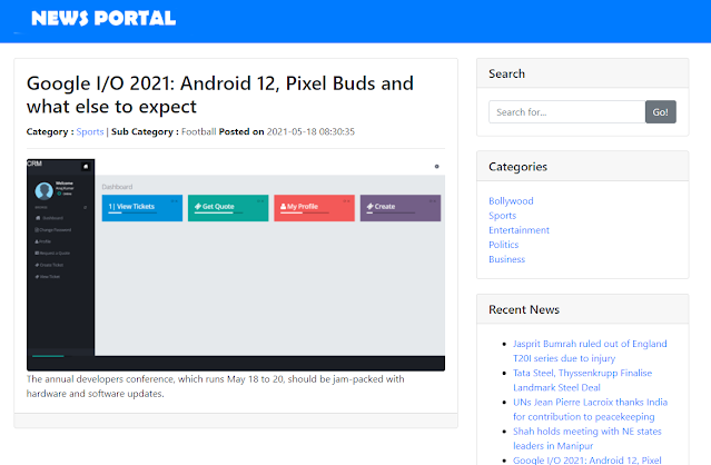 News CMS With PHP And MySQL