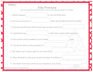 Savvy in Second: Christmas Literacy Centers