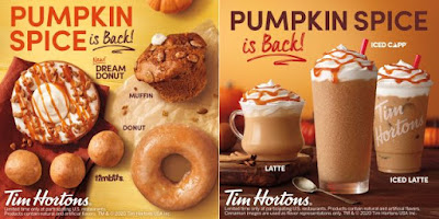 Tim Hortons Welcomes Fall 2020 with Pumpkin Spice Beverages, Donuts ...