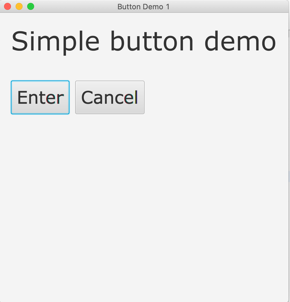 Programming for beginners: JavaFX: Button widget