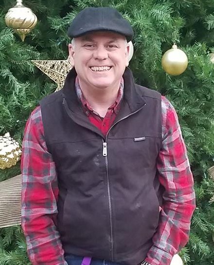 Celebrating with Mike Cline