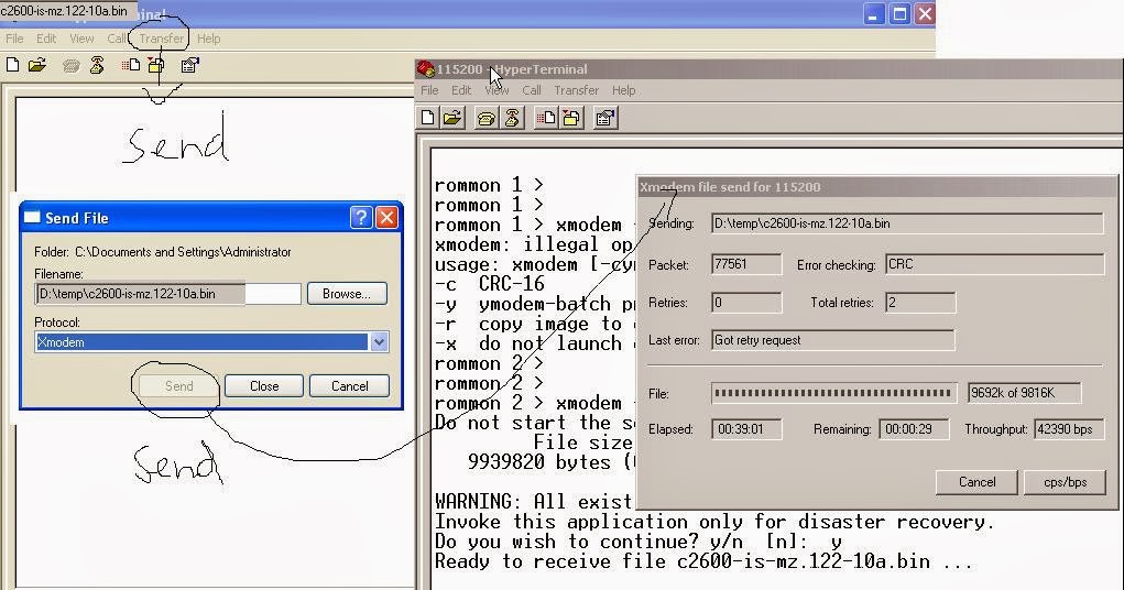 Cisco Router 2600 Booting Problems , IOS Recovery Stuck in ROMmon mode ...