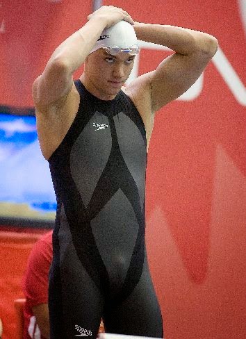 Male Athletes World: Swimming: A competitive swimmer wearing Speedo ...