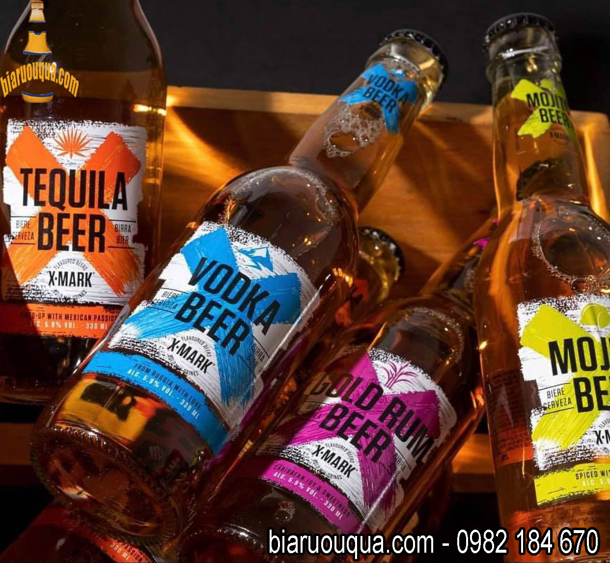 Bia chai X-Mark Mojito Beer 5.9% thùng 24 chai 330ml