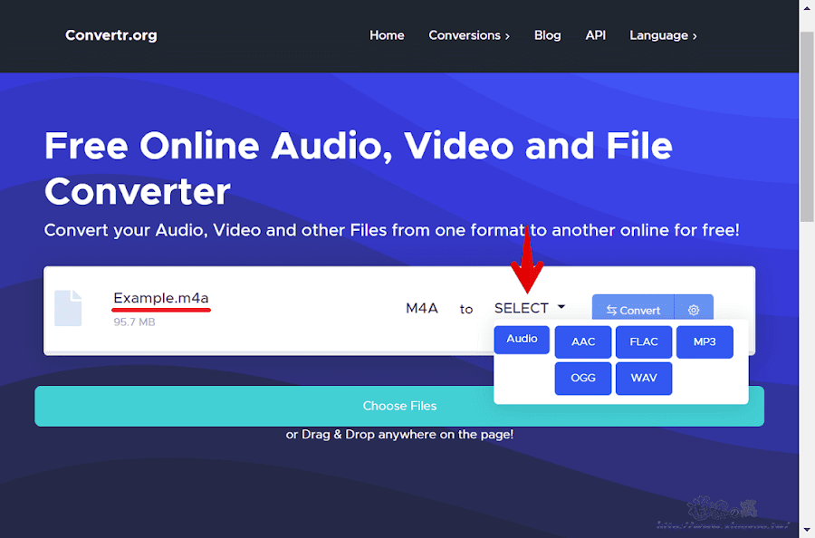 Convertr.org 線上轉換檔案格式，免費且沒有限制次數支援音訊、影片和圖片