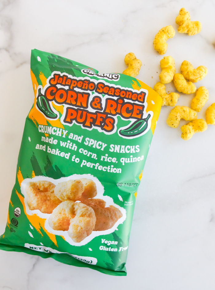 Sweet on Trader Joe's: Jalapeno-Seasoned Corn and Rice Puffs | Bake at 350°