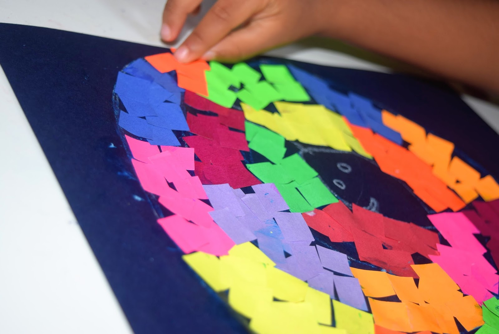 Sindhu's cocoon: Spinning Snake - Paper Collage Activity