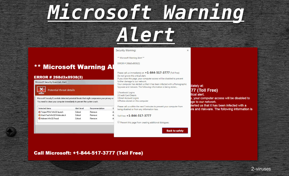 How to Fix “VIRUS ALERT FROM MICROSOFT” scam pop-ups