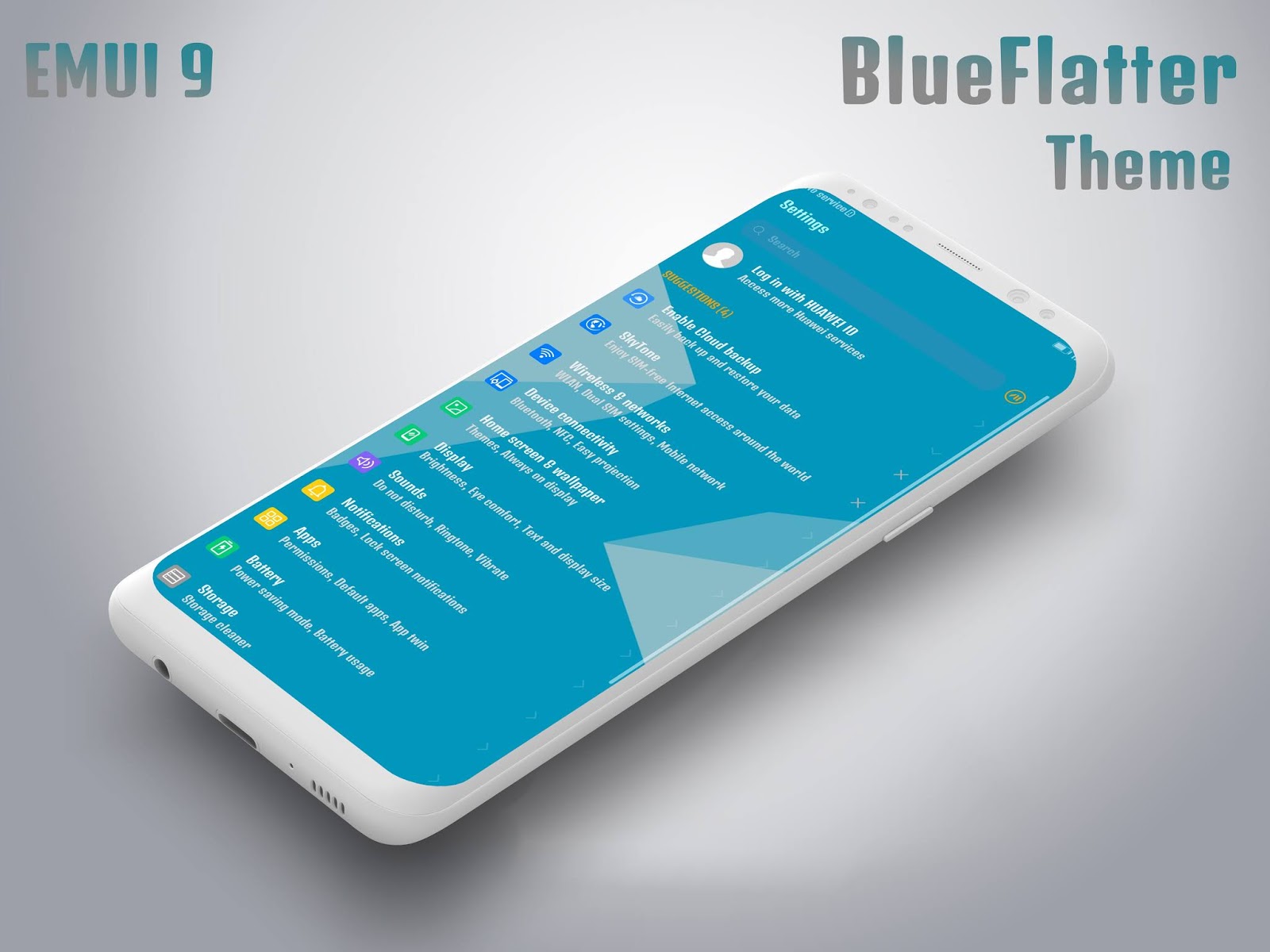 Blue Flutter Theme for EMUI 9 [Must Try]