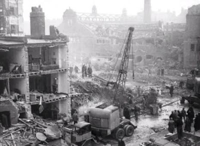 LINEN ON THE HEDGEROW: The terrible damage done by V2