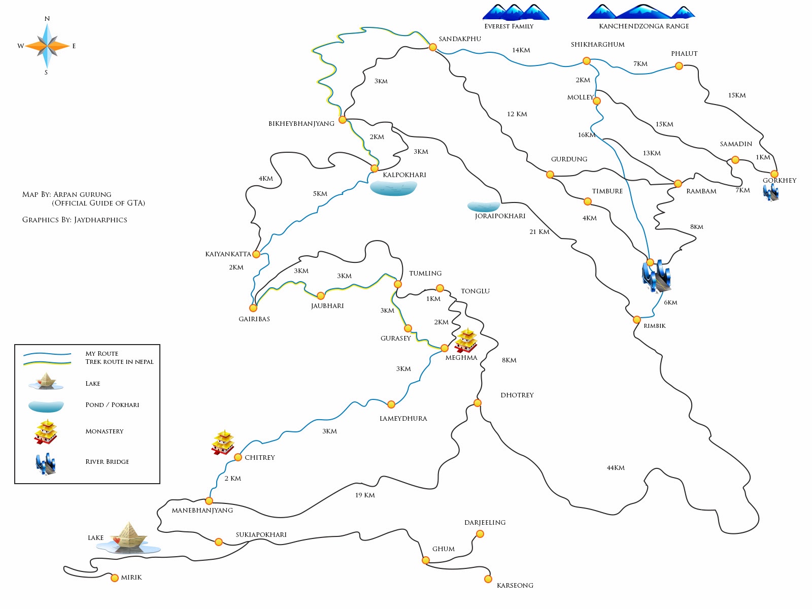 jaydhar: Trip to Sandakphu and Phalut