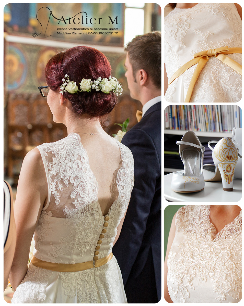 Mireasa cu accente galben-pai