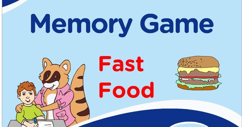 Tot English: Fast food memory game