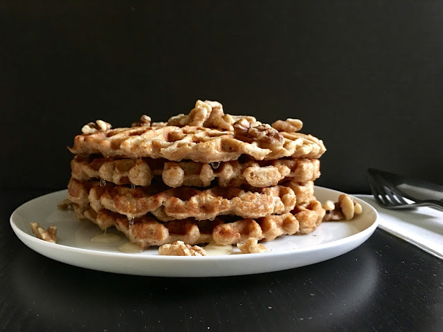 Fueling with Flavour: Oatmeal Walnut Waffles