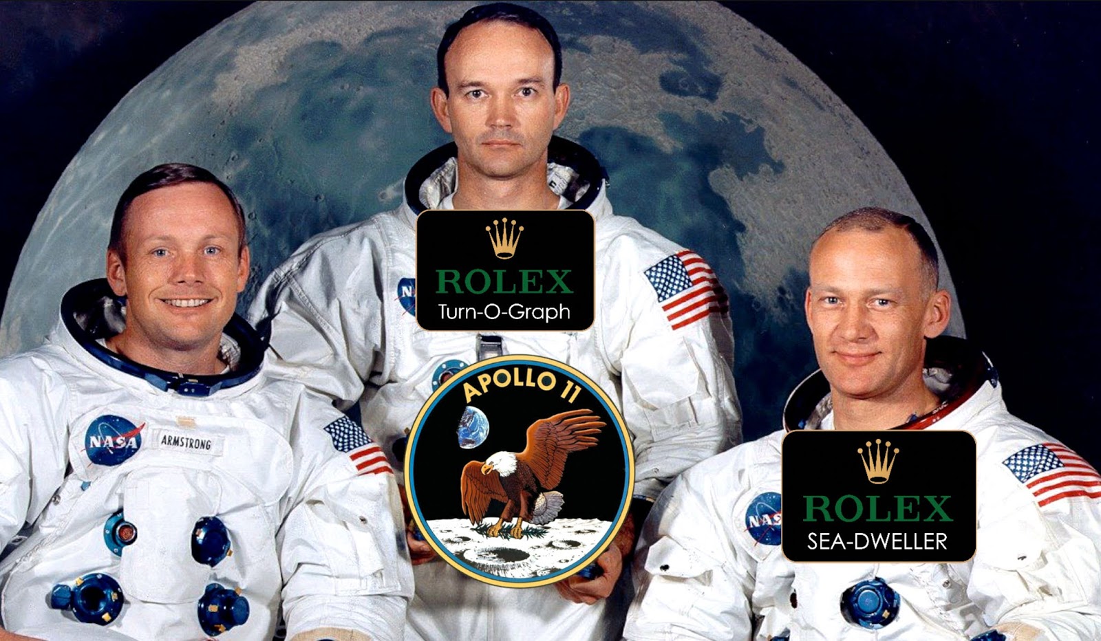 Welcome to RolexMagazine.com: 50Th Anniversary Apollo Moon Landing ...