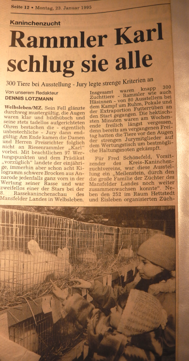 Rückblicke: Wer erinnert sich noch an Rammler Karl?