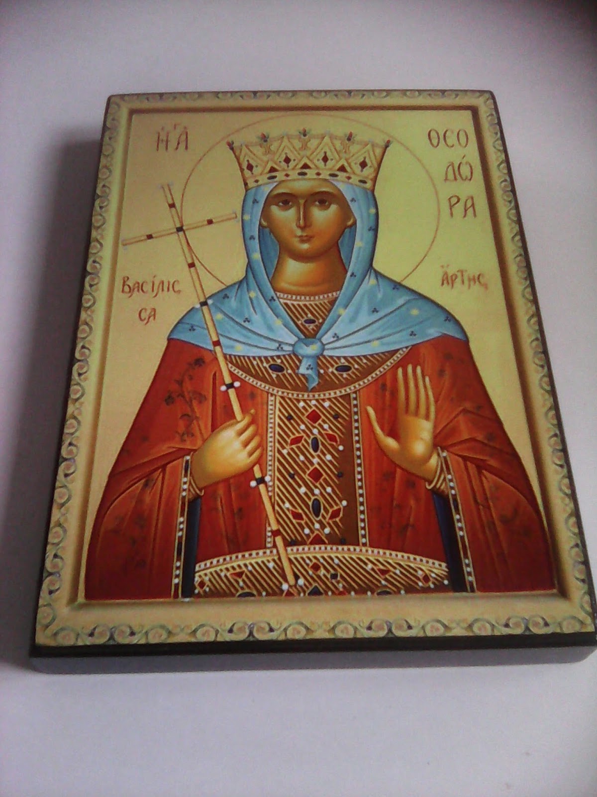 ramonashop-iconart2: Icoana Sf Teodora-Comanda speciala