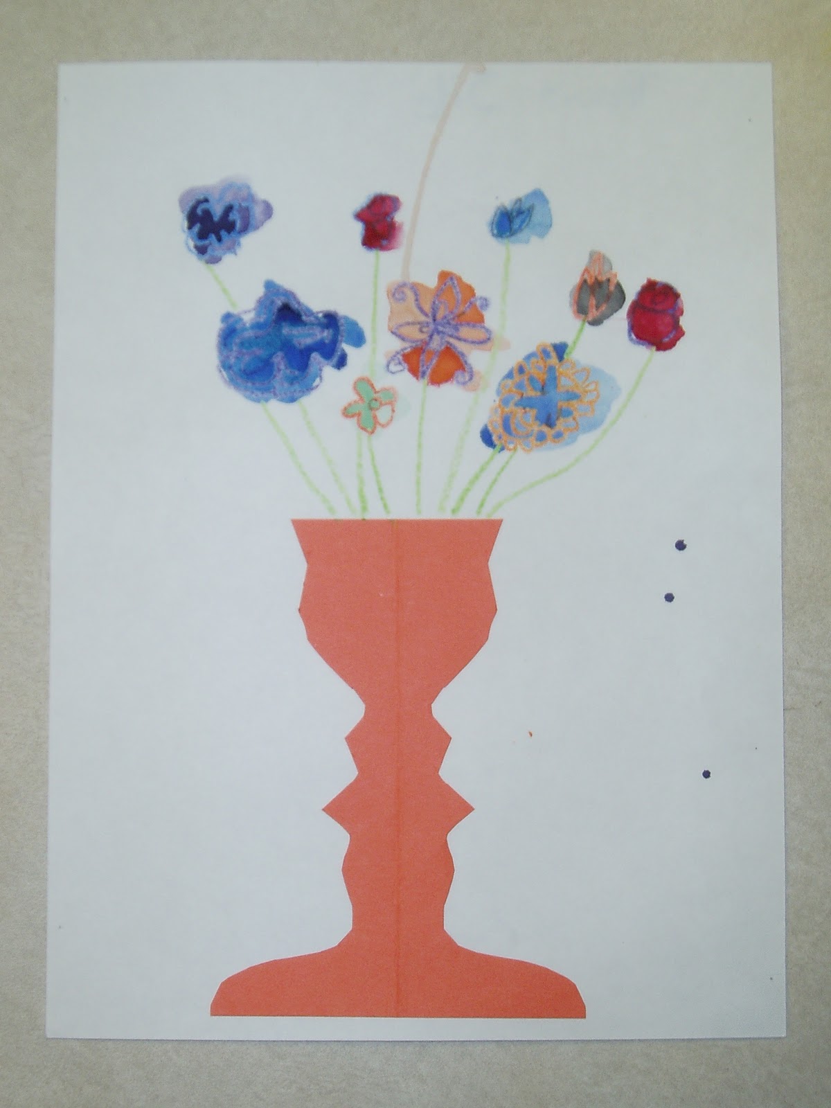 Miss Young's Art Room: 3rd Grade Negative Space Face Vases