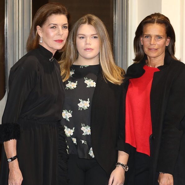 Prince Albert, Caroline, Stephanie at Princess Grace Theatre