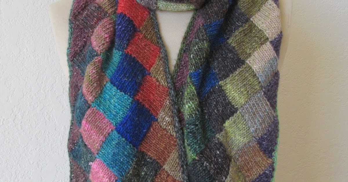 Woolly Wits: Alternate Route: An Entrelac Scarf With a Different Approach