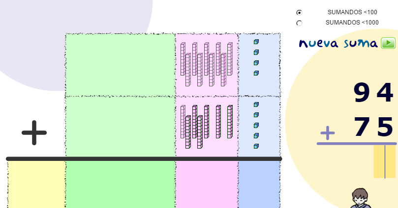 Tercero del CEIP Tierno Galván: sumas con apoyo