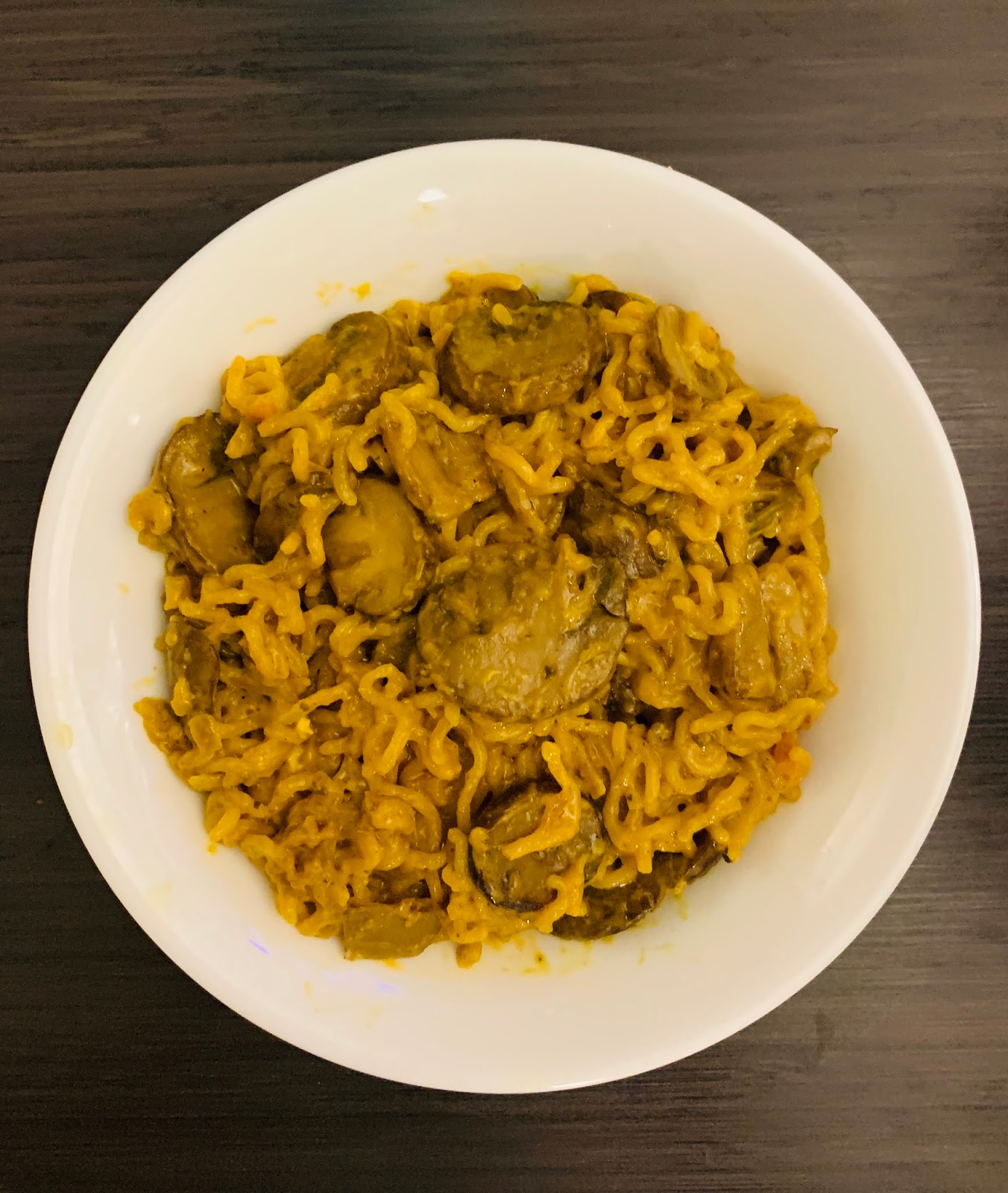 Cheesy Mushroom Maggi