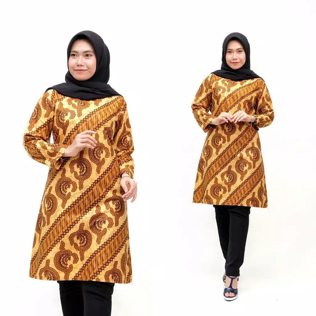 Model Tunik Batik Terbaik 2020 Desain Mewah Dan Modern - Model Baju Korea
