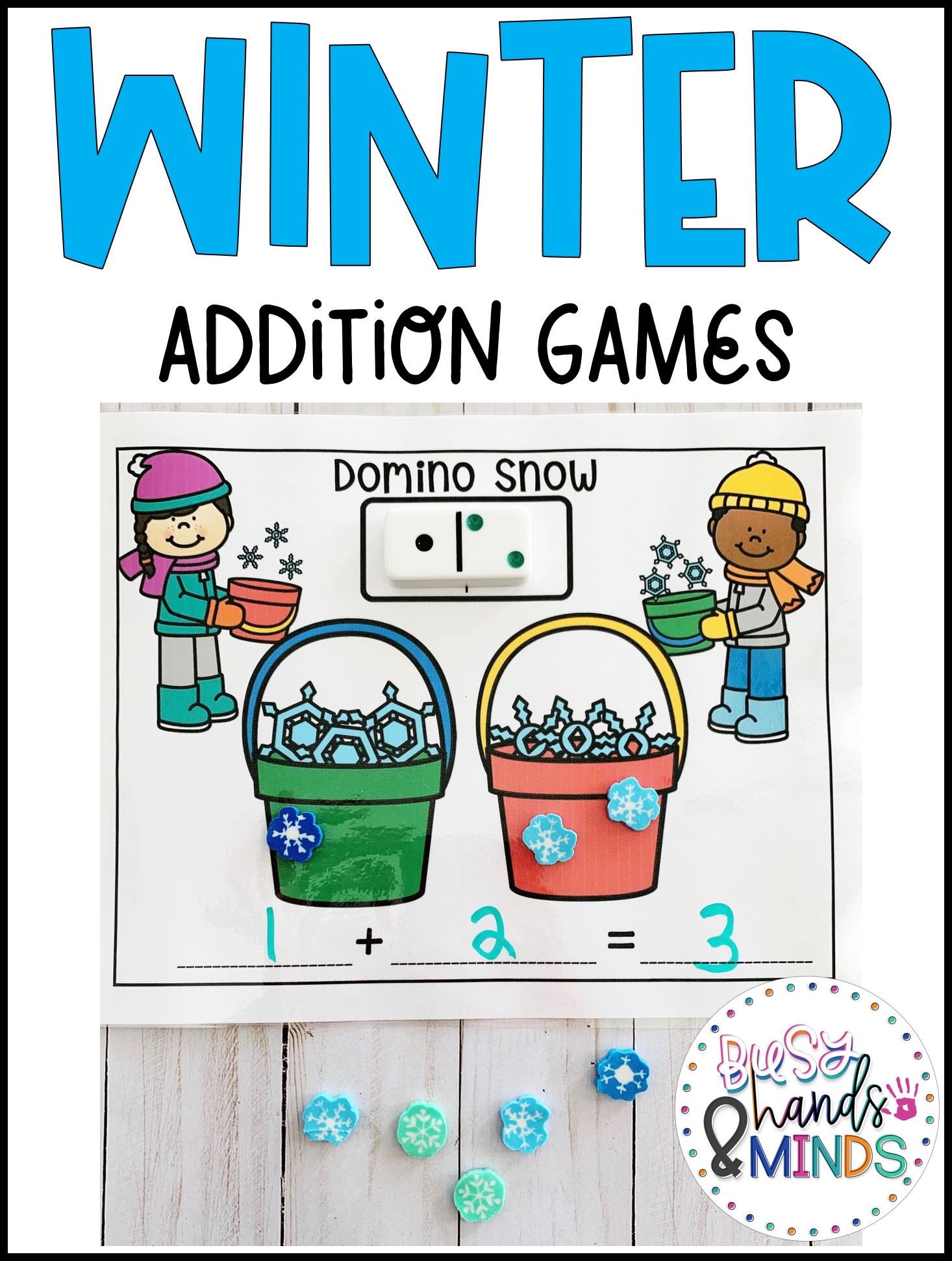 Winter Addition and Subtraction Games | Busy Hands and Minds