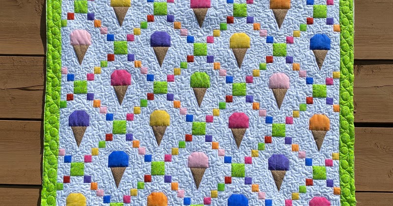 Night Owl Quilting & Dye Works: Ice Cream Cone Quilt