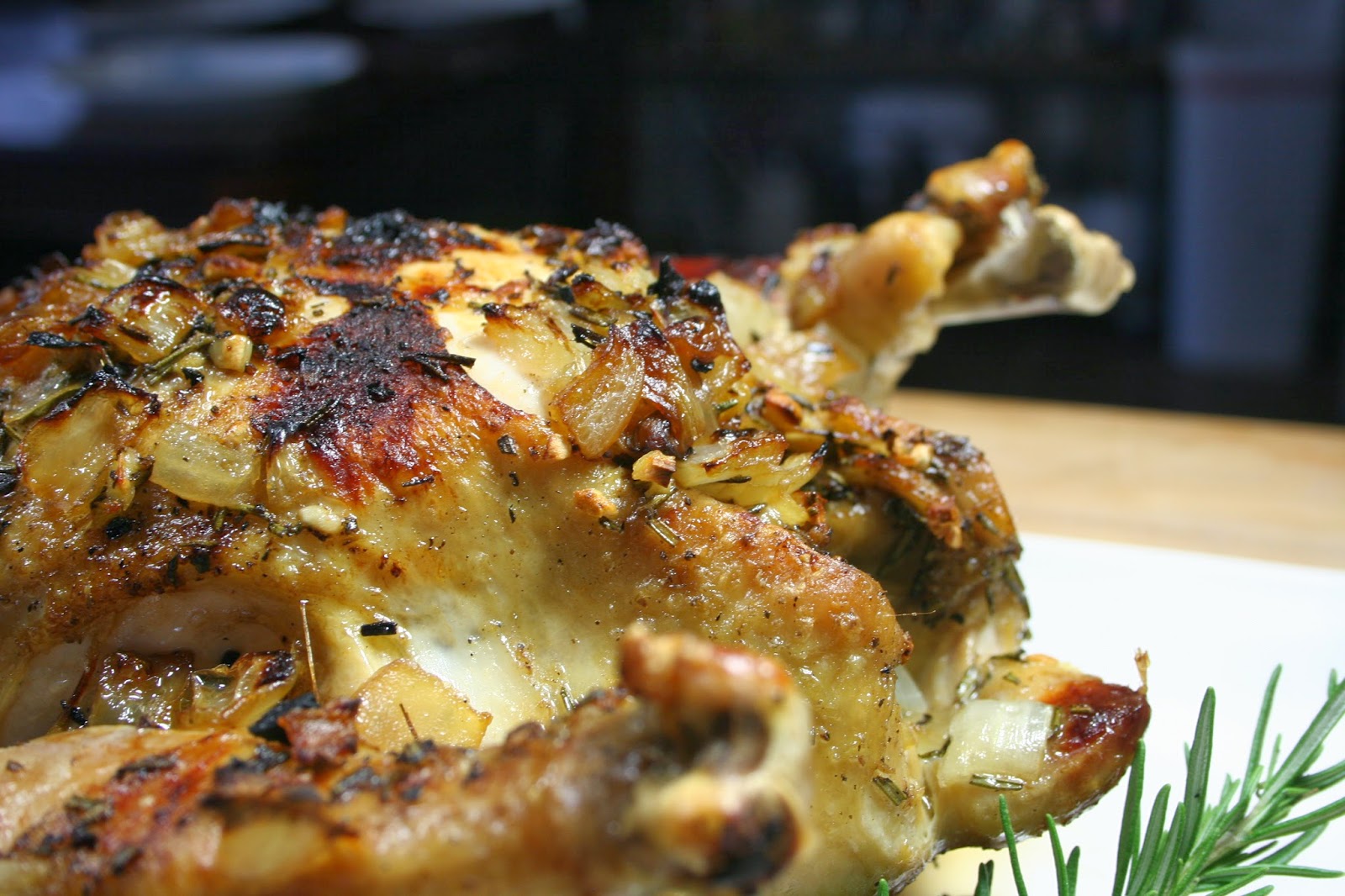 Just A Darling Life: Crispy Skin Whole Oven Roasted Chicken, in the ...