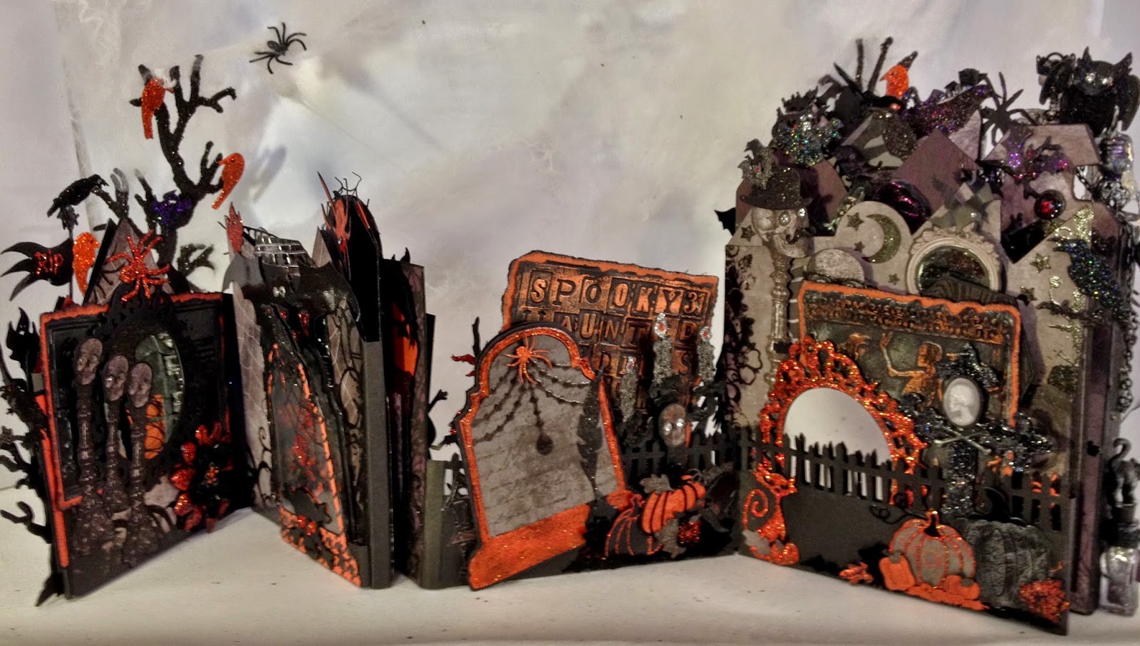 Recollections spooky castle Halloween mini album | annes papercreations ...