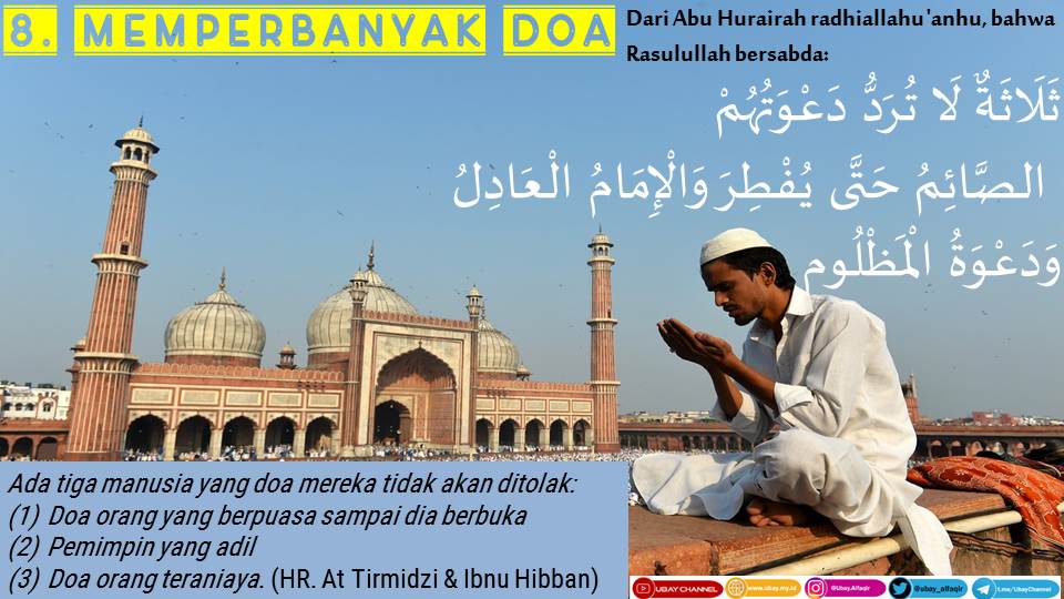 [Poster] 11 Amalan di Bulan Ramadhan - UBAY CHANNEL
