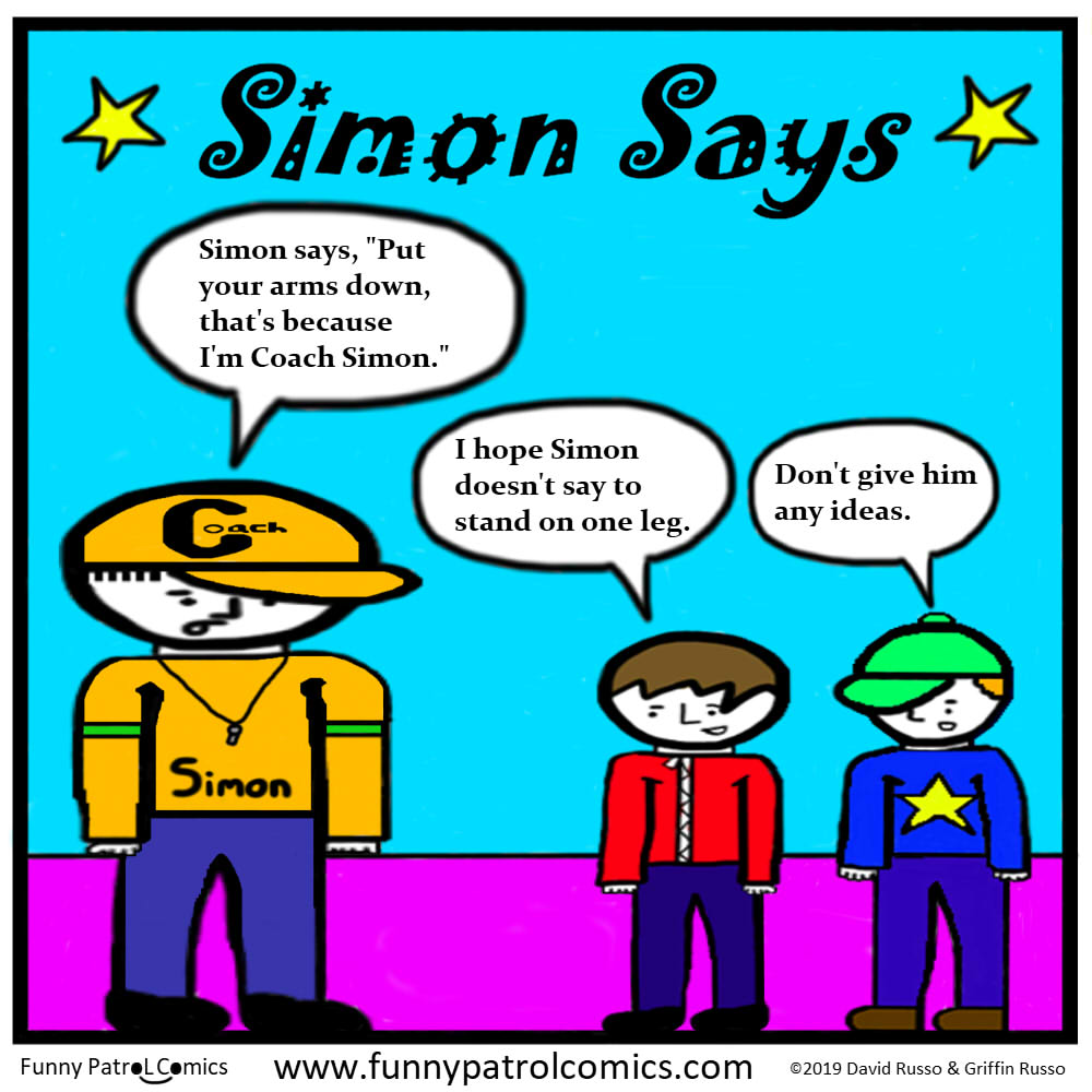 Funny Patrol Comics: Simon Says Book - Funny Patrol Comics