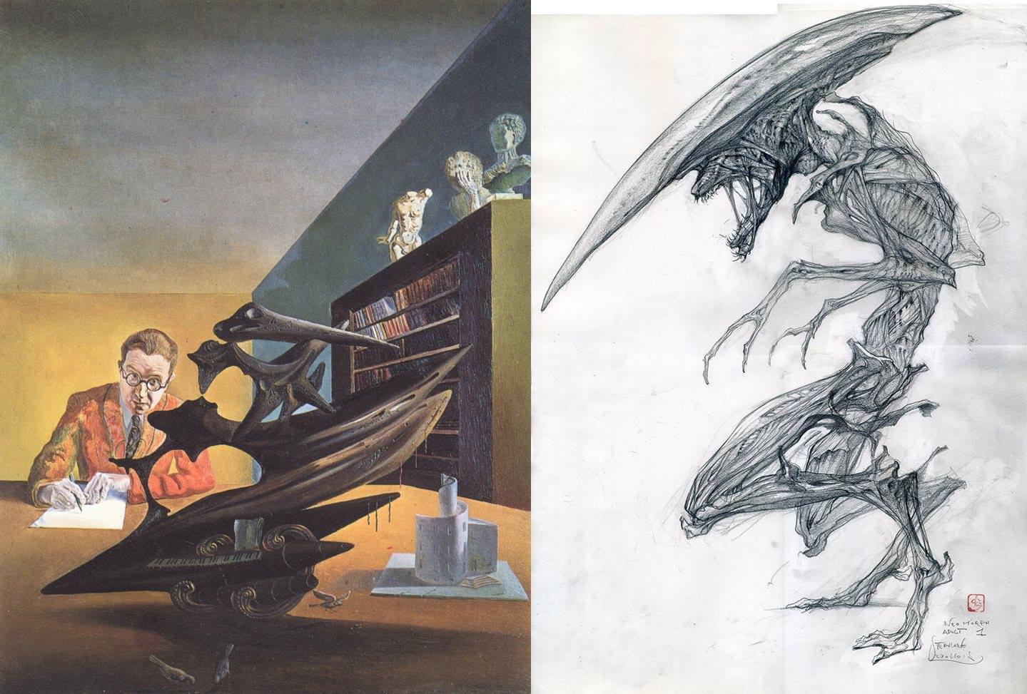 Alien Explorations: Alien Covenant: Neomorph illustration by Stephane ...