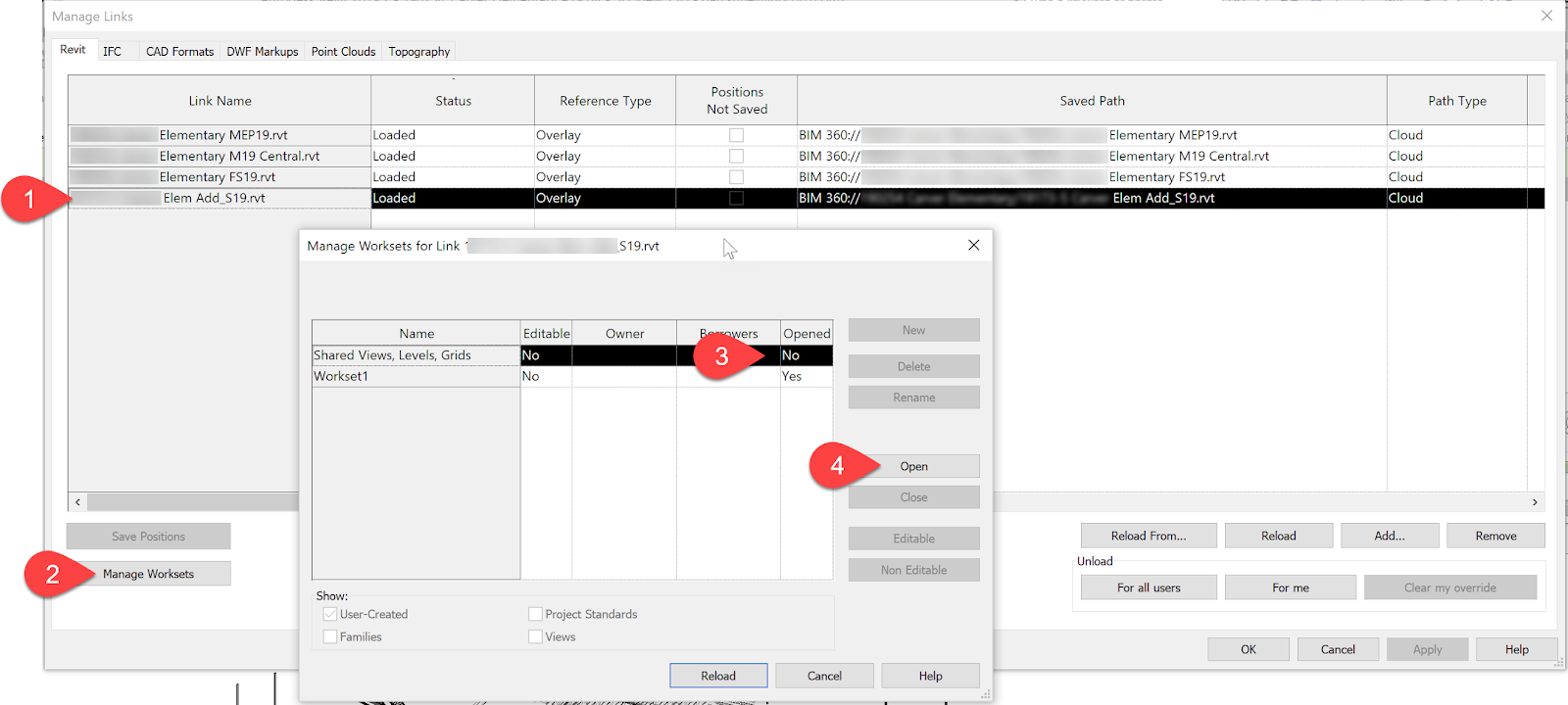 BIM Chapters: The Case of Many Missing Elements in a Linked Revit Model