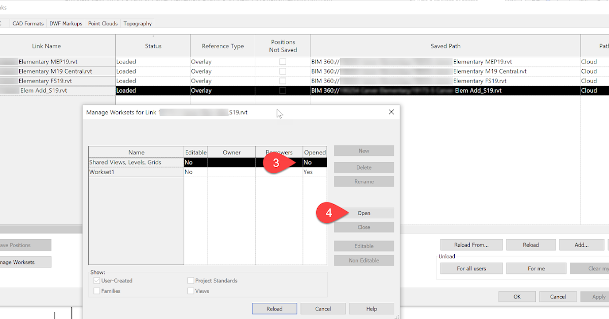 BIM Chapters: The Case of Many Missing Elements in a Linked Revit Model