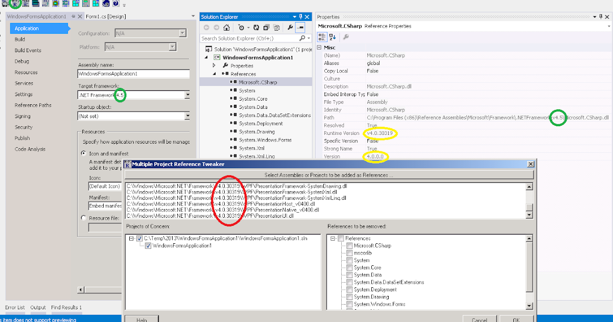 VisualSmarter: Visual Studio Reference Concerns and Reference Tweaker ...