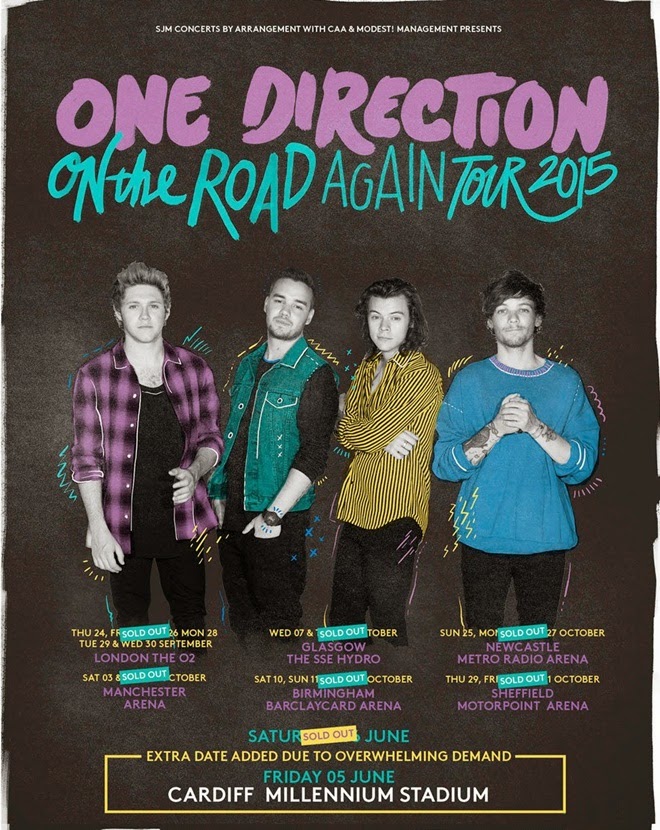 Blog de la Tele: One Direction: Nuevo cartel de su Tour con cuatro ...