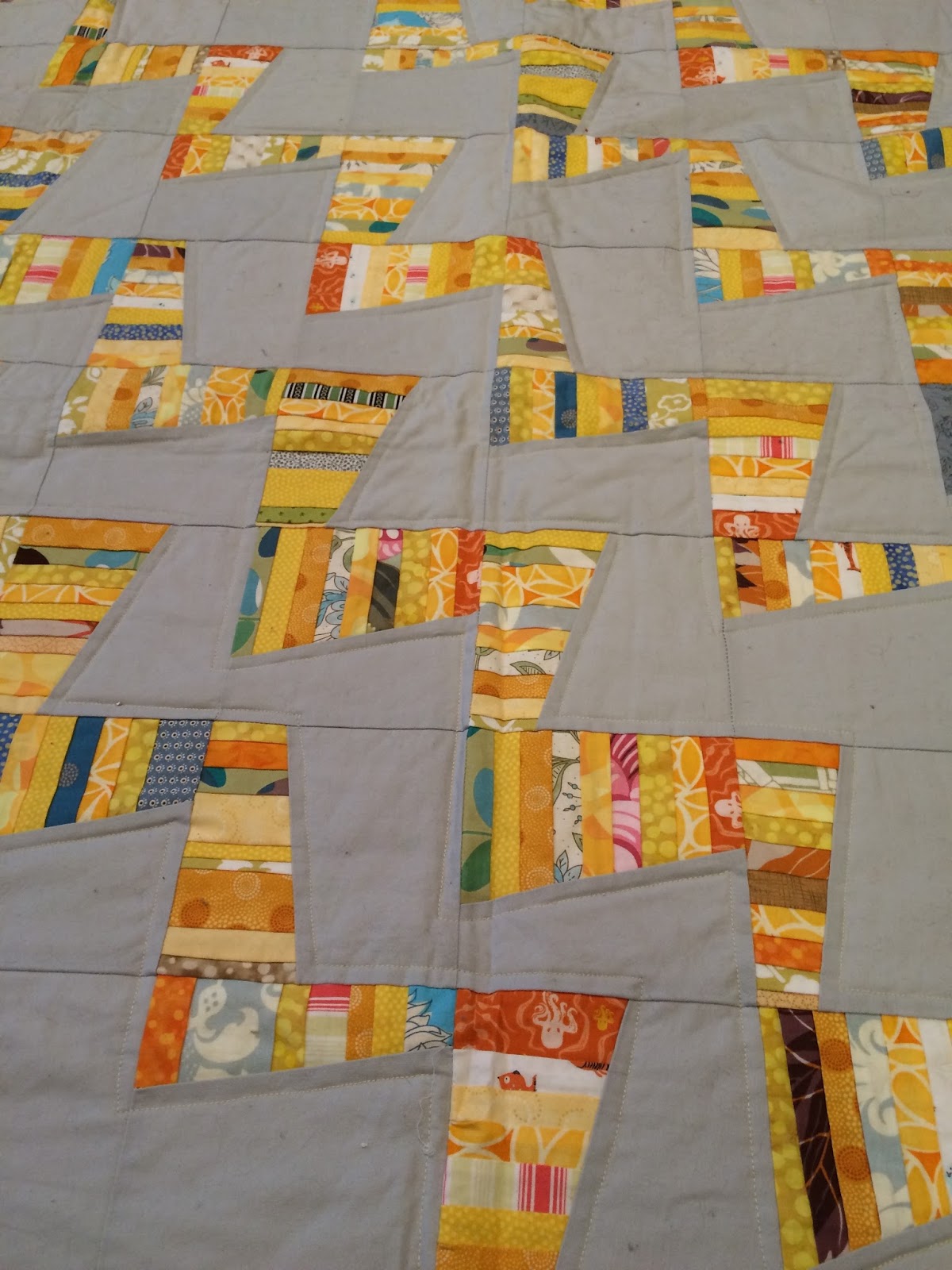 Sewing Machines and Sew Forth: Lightning Bolt Baby Quilt