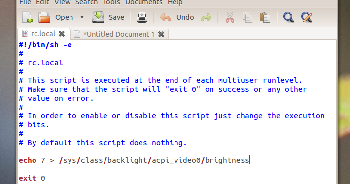 Fix: Screen Brightness Resets To Lowest Level On Ubuntu 12.04 Startup ...