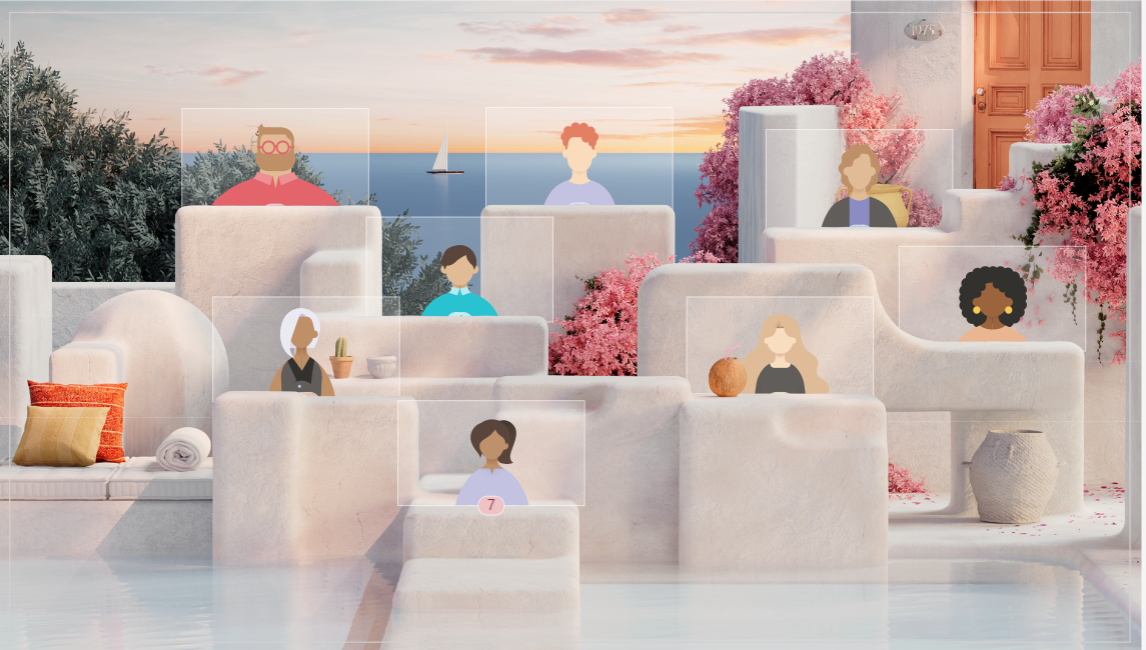 Start creating your own "together mode scenes" in Microsoft Teams