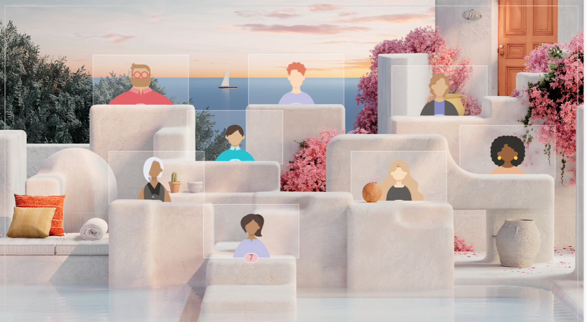 Start creating your own "together mode scenes" in Microsoft Teams