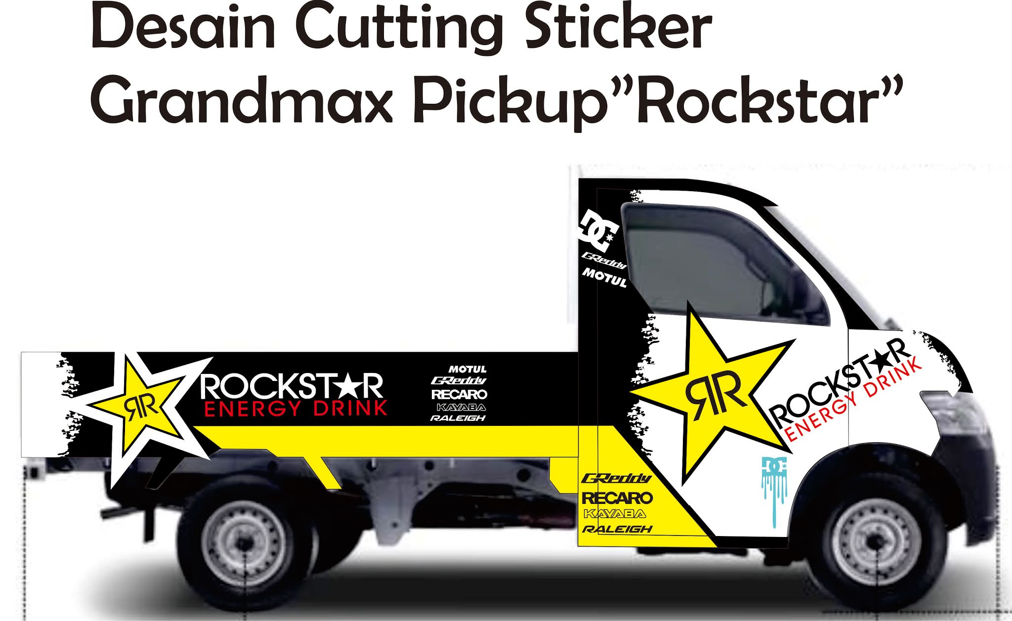 Jual Desain Cutting Sticker Mobil Grandmax Pickup - Rudiapplicator.com