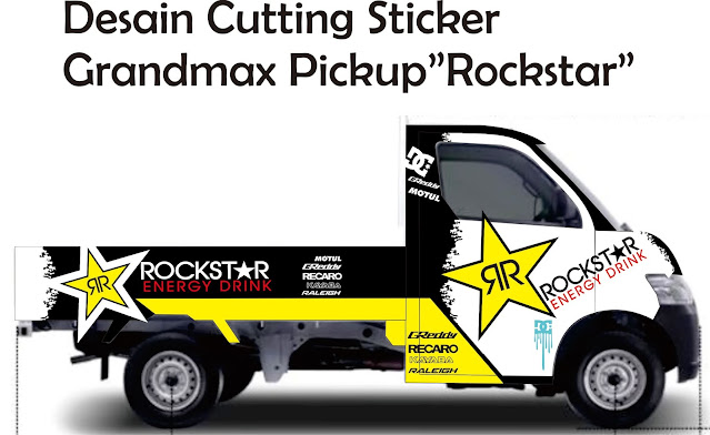 Jual Desain Cutting Sticker Mobil Grandmax Pickup - Rudiapplicator.com