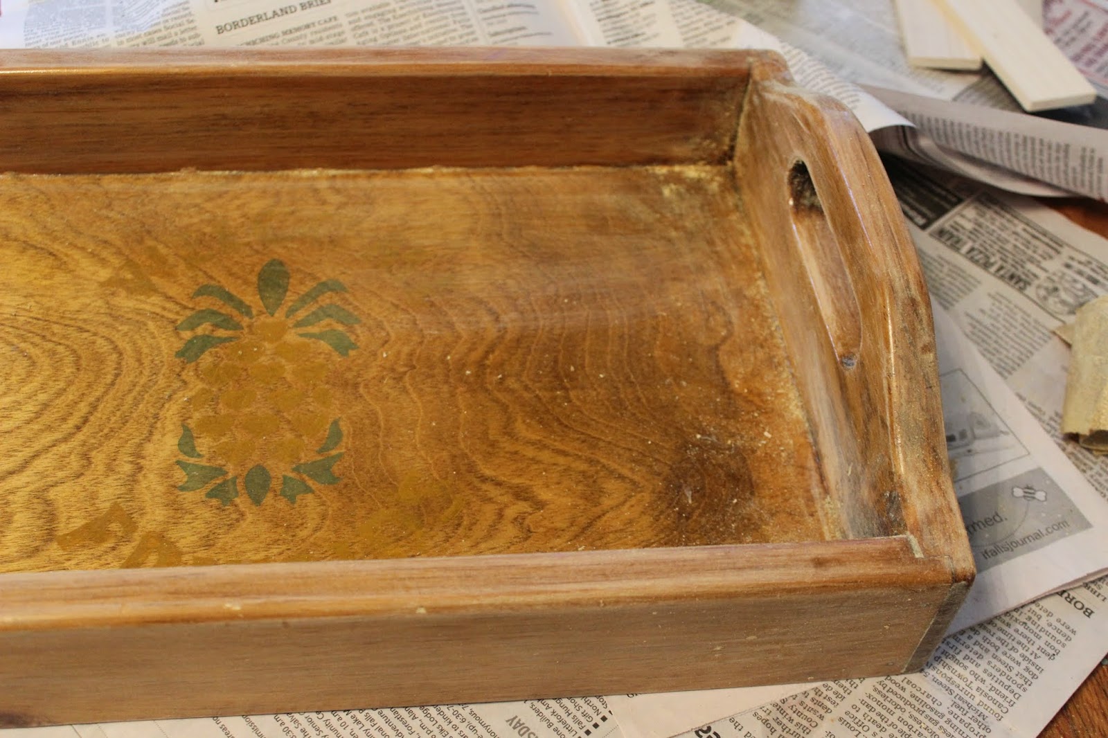 Goodwill Farmhouse Serving Tray Upcycle And A Valentine's Day Container ...