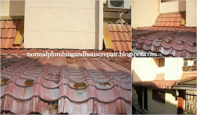 NORMAL PLUMBING: MENUKAR ATAP METAL DECK KEPADA ATAP ASBESTOS