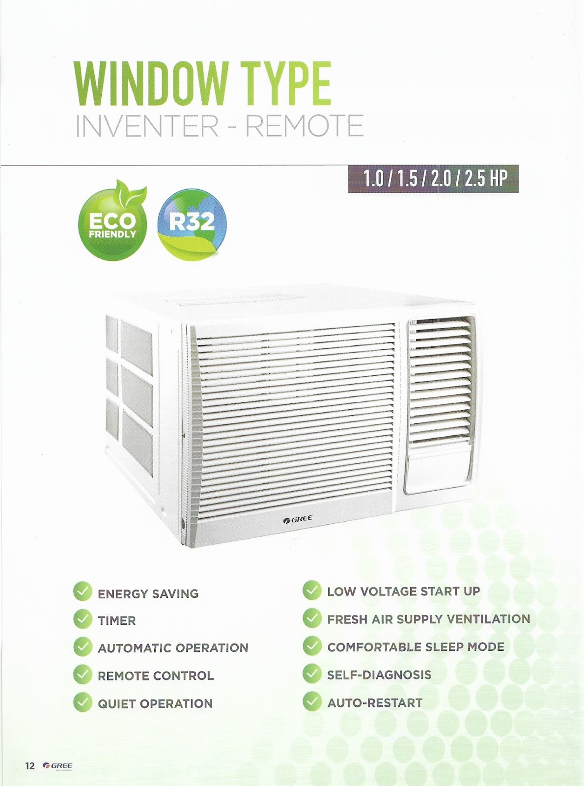MaximaxSystems.com: GREE WINDOW AIR CONS - INVERTER