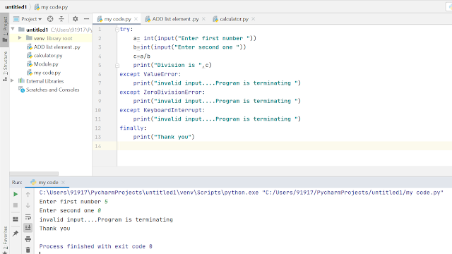 Exception Handling In Python