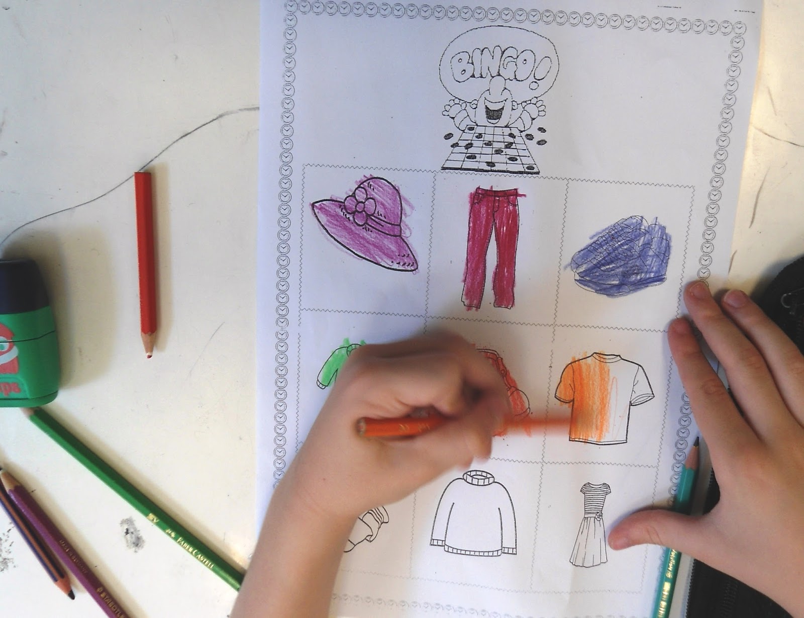 A+ Excellent : Clothes bingo