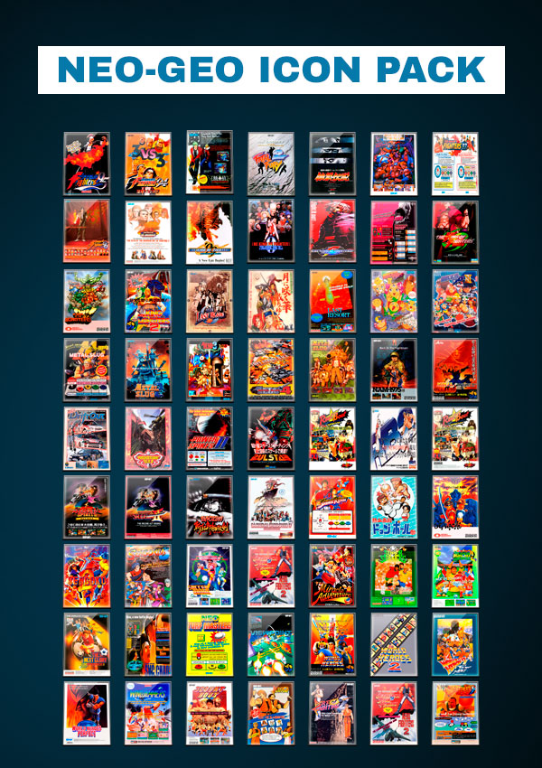 MAME Icon 3D Flyer Pack - Neo-Geo (131 Iconos)